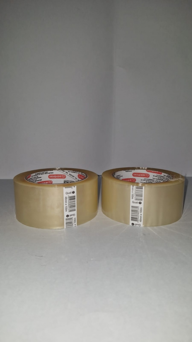 FITA ADESIVA TRANSPARENTE (DUREX) LARGO PACOTE C/ 4 UNIDADES - Paulinho ...